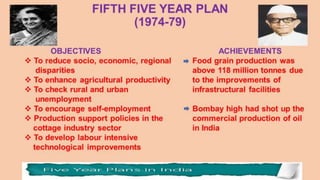 Five year plan and NITI AAYOG | PPTX
