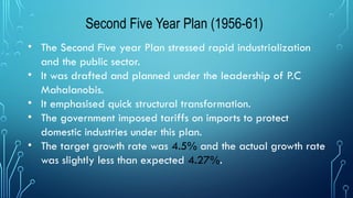 Five Year Plan (Indian Economy).pptx reference presentation | PPTX