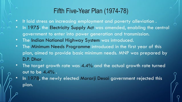 Five Year Plan (Indian Economy).pptx reference presentation | PPTX ...