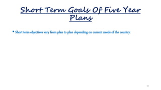 Five year plan of India | PPTX