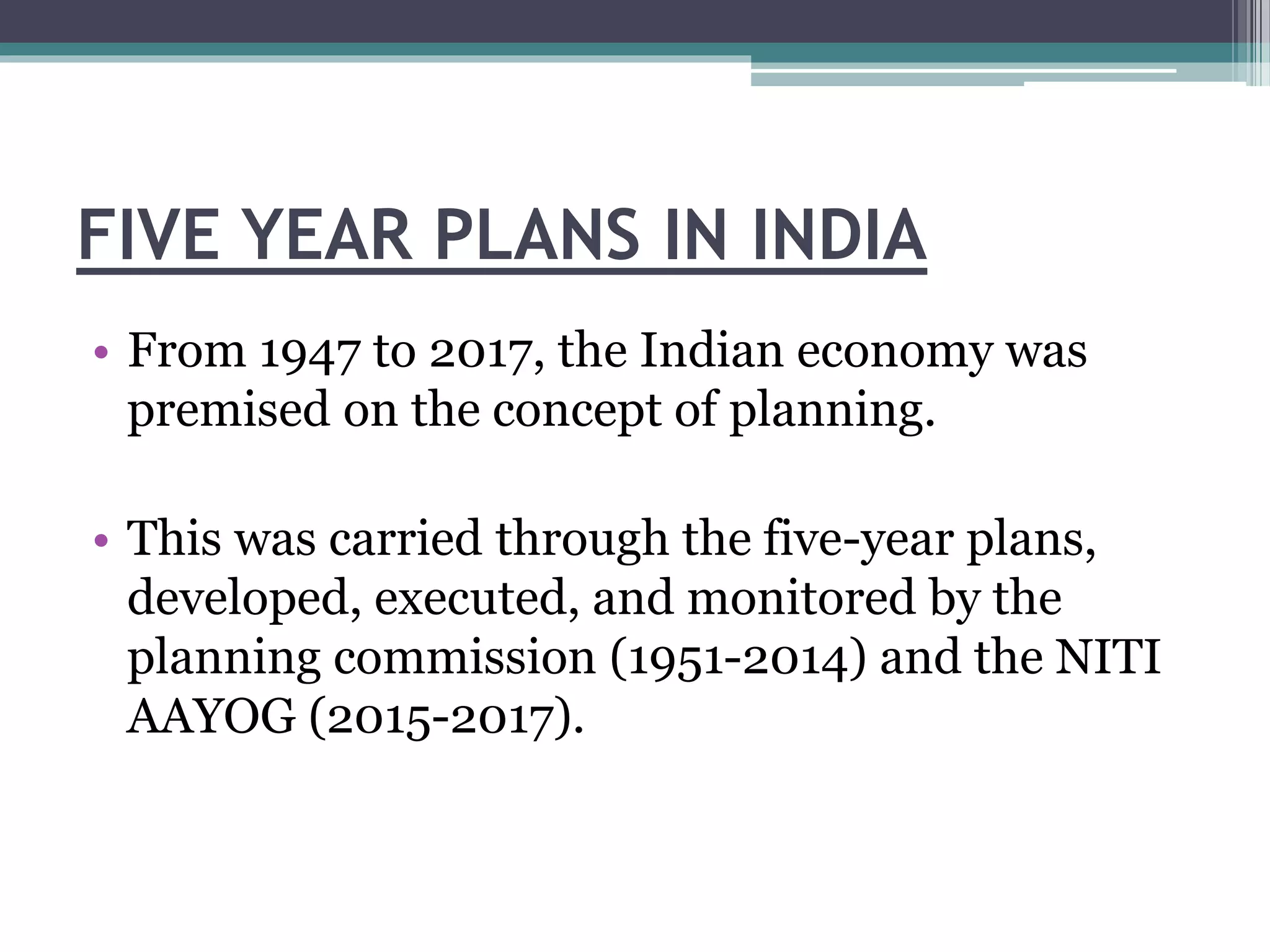 FIVE YEAR PLANS IN INDIA.pptx
