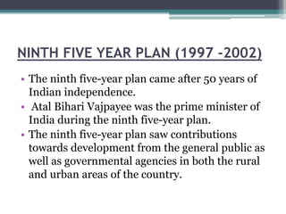 FIVE YEAR PLANS IN INDIA.pptx