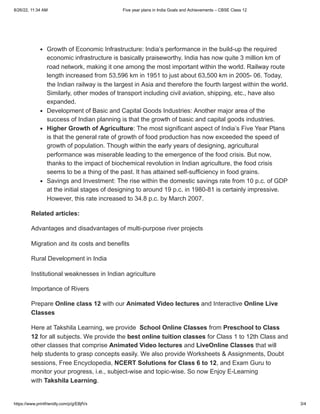 Five year plans in India Goals and Achievements – CBSE Class 12.pdf