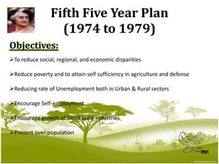Five year plans of india | PPTX
