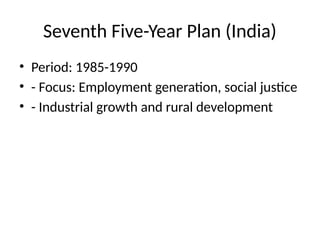 Five_Year_Plans_Presentation India's growth | PPTX
