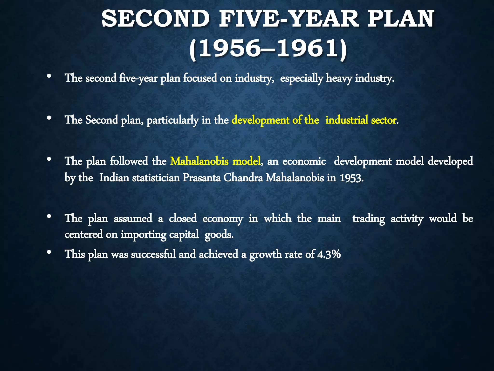 Five years plan of india | PPTX