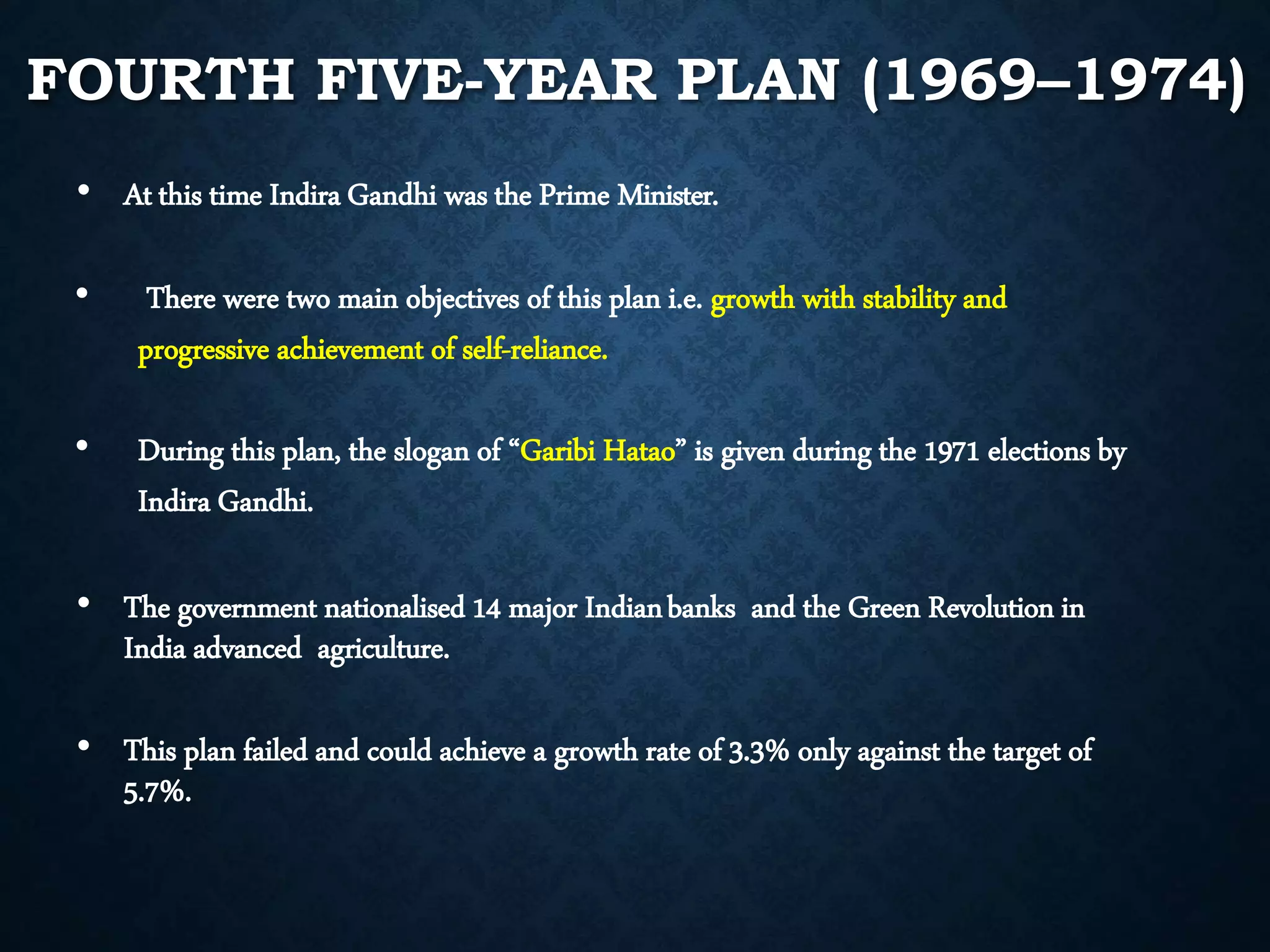 Five Years Plan Of India PPTX Five Years Plan Of India PPTX