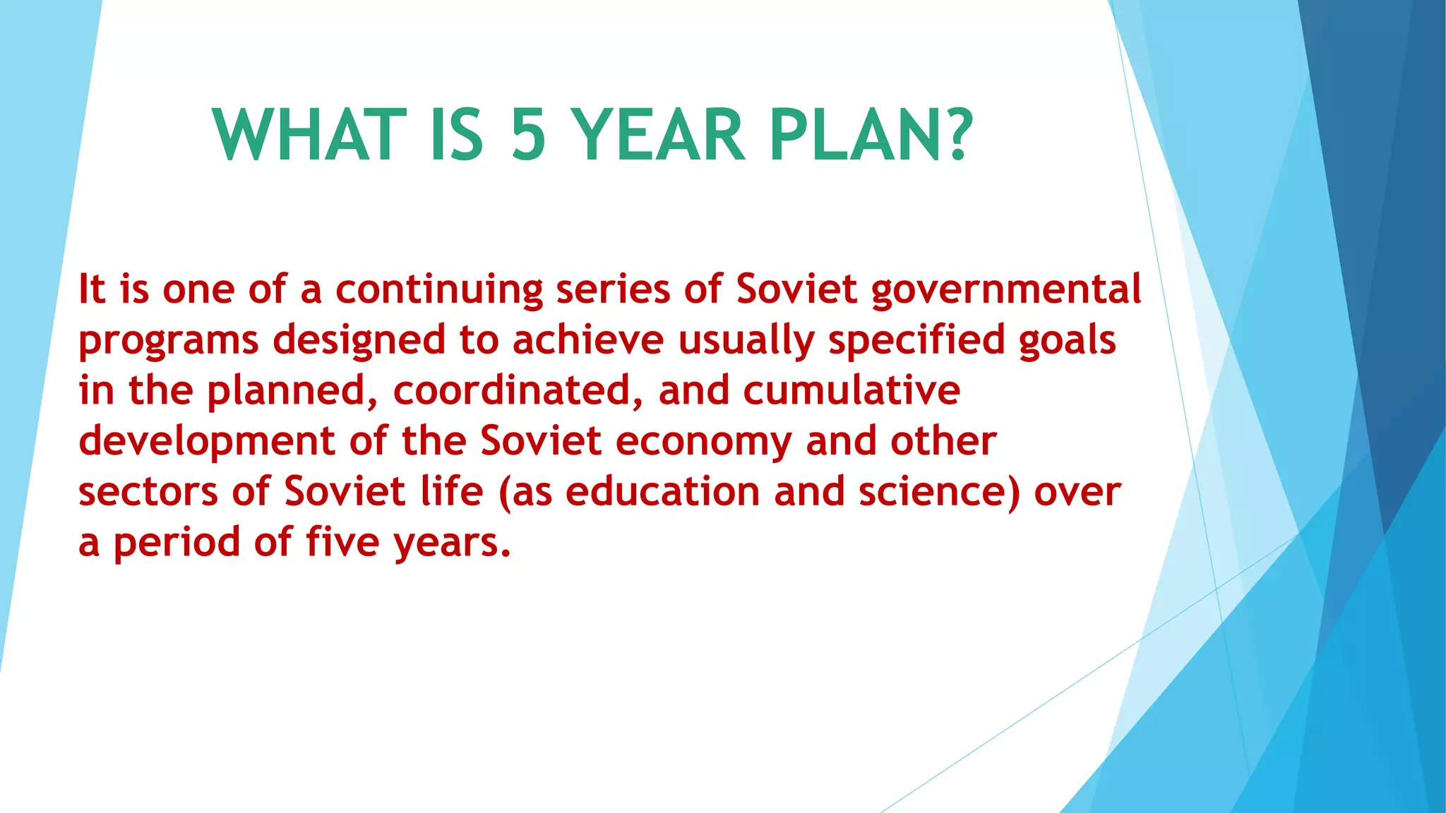 Five years plans of india | PPTX