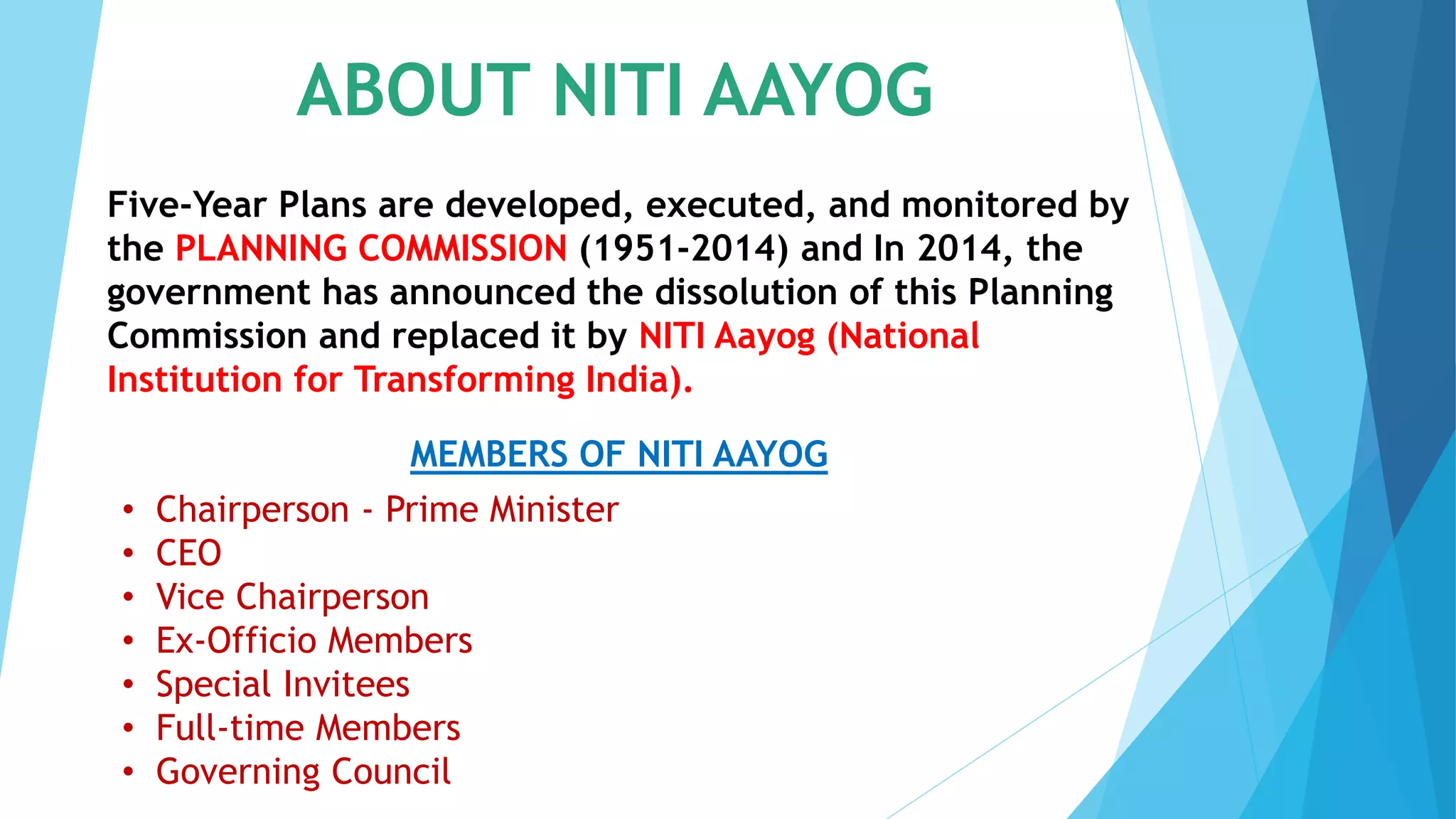 Five years plans of india | PPTX