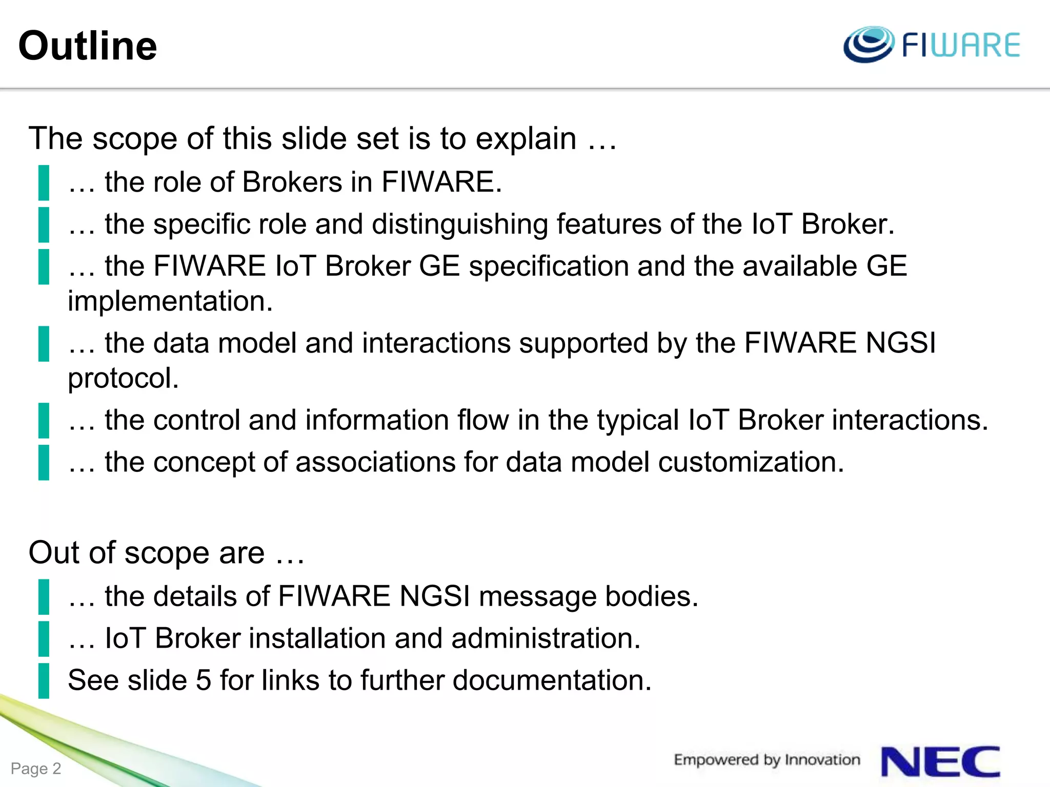 FIWARE-IoT-Broker-introduction | PDF