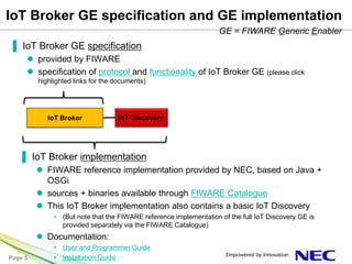 FIWARE-IoT-Broker-introduction | PDF