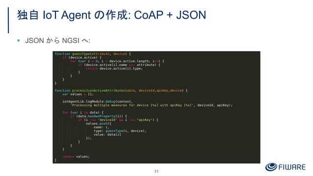 Fiware Building Your Own Iot Agent Ppt