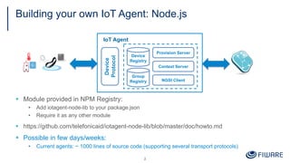 FIWARE Global Summit - Building Your Own IoT Agent | PDF