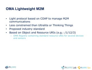 FIWARE Developers Week_IoT Agents with Thinking Things and OMA lightweight M2M_conference | PPT