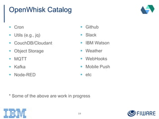 The 'Serverless' Paradigm, OpenWhisk and FIWARE | PPT