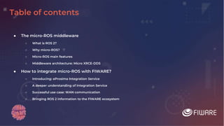 Open Middleware Technologies for Smart Robotics - a FIWARE Smart Fest ...