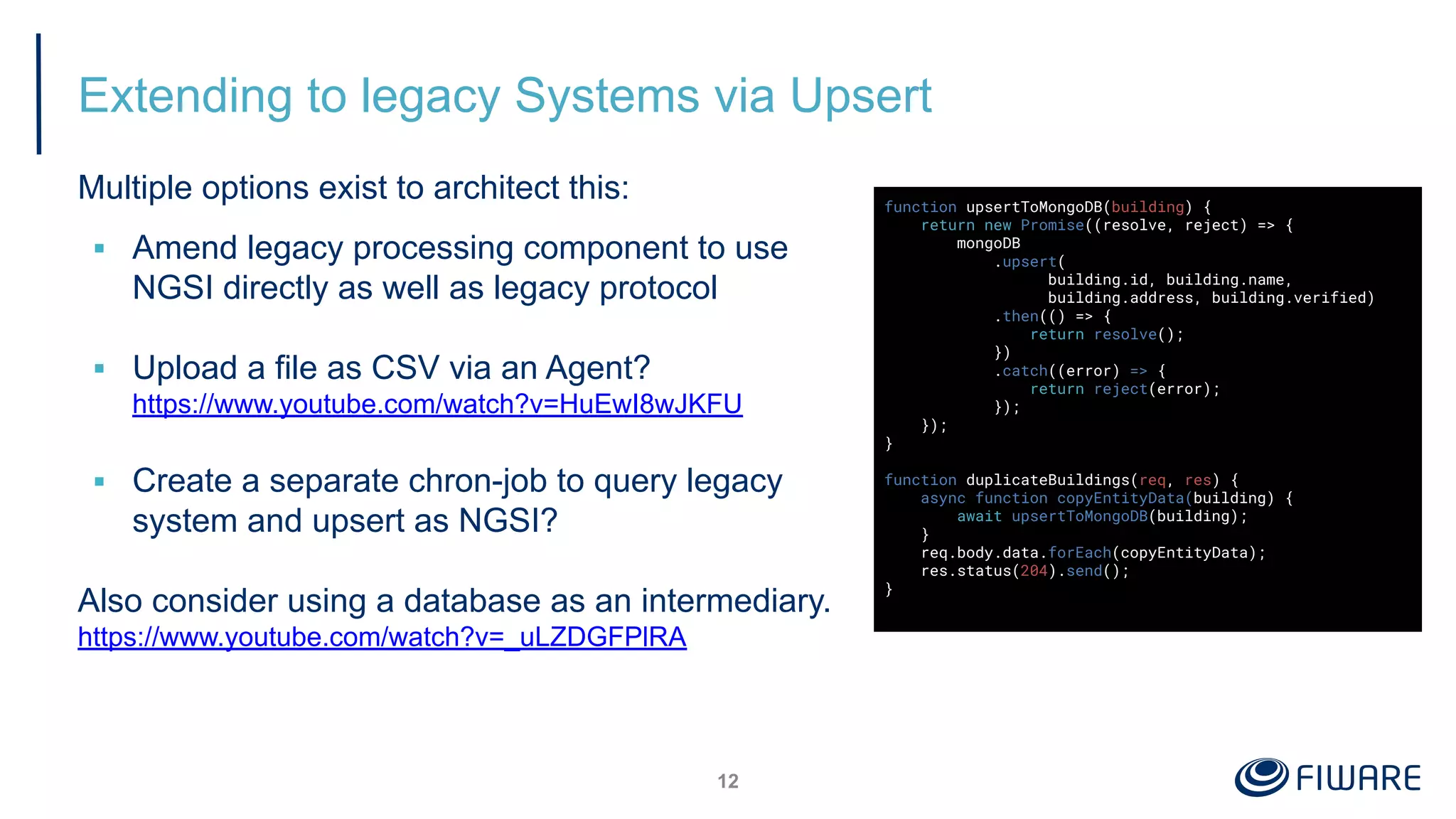 FIWARE Training: IoT and Legacy | PDF