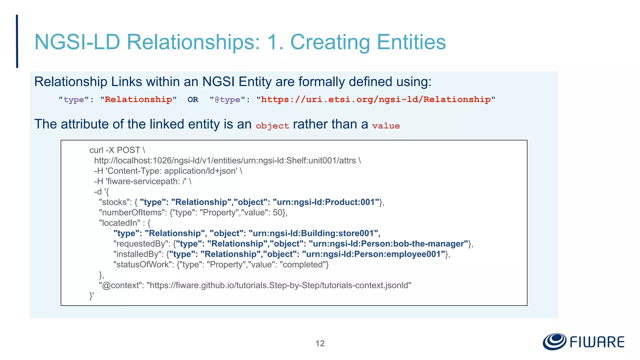 FIWARE Training: NGSI-LD Introduction | PDF