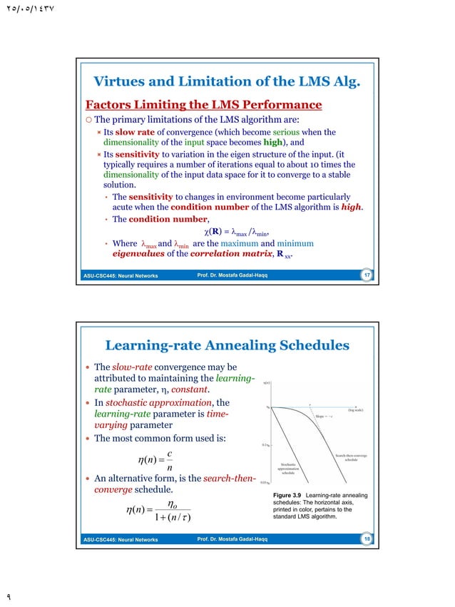 Neural Networks: Least Mean Square (LSM) Algorithm | PDF
