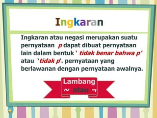 logika matematika SMA | PPTX