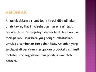 kadar amoniak, nitrat dan nitrit | PPTX
