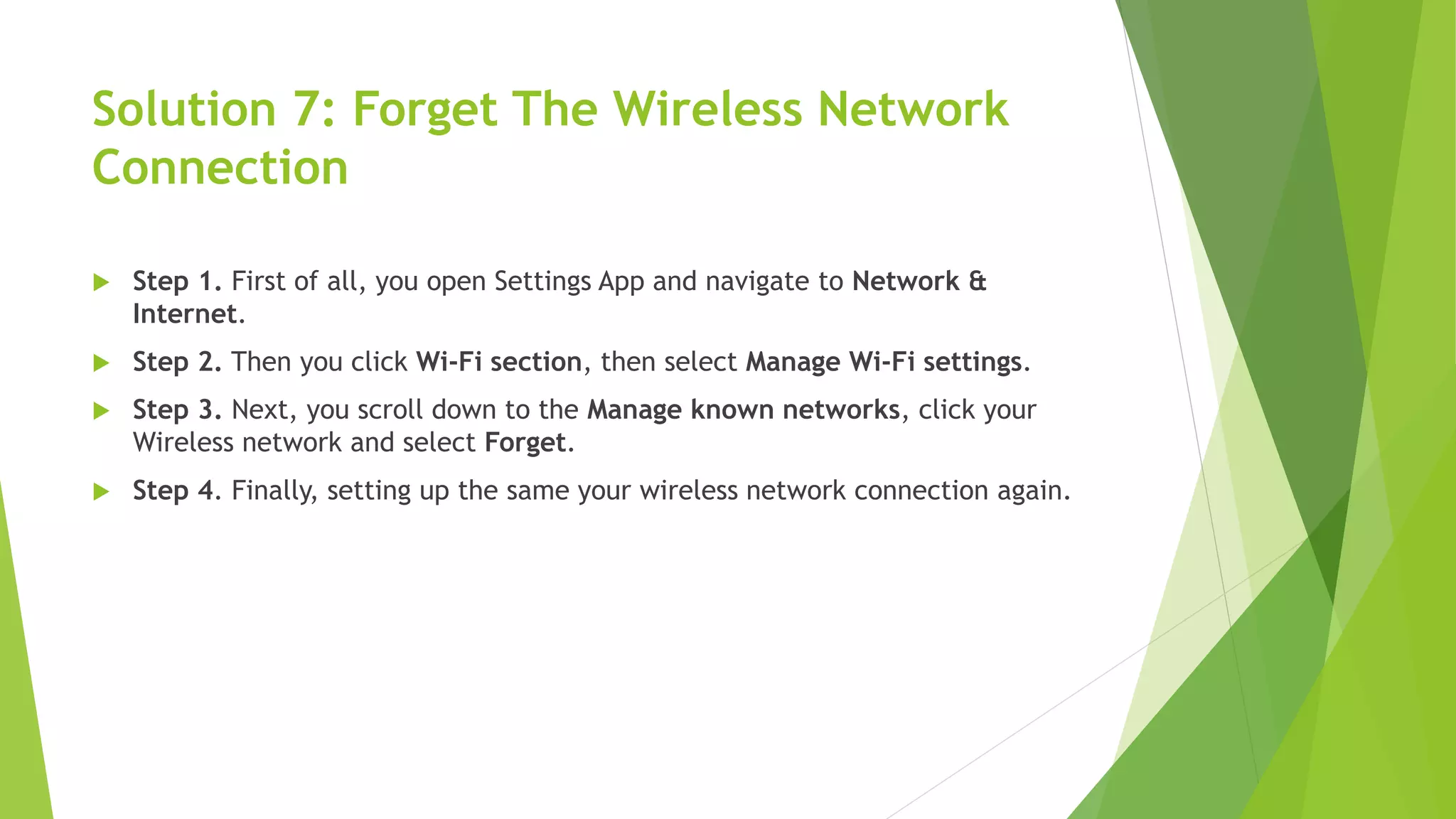 How To Fix Cant Connect To This Network Windows 10 Wifi Pptx Computer Networking Computing