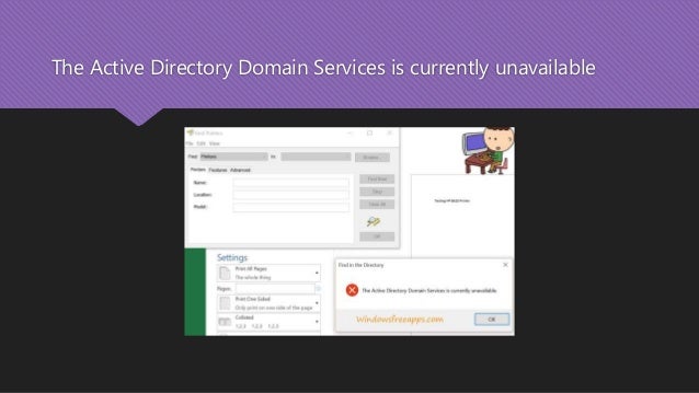 Active directory domain services currently unavailable windows 10 - cplinda