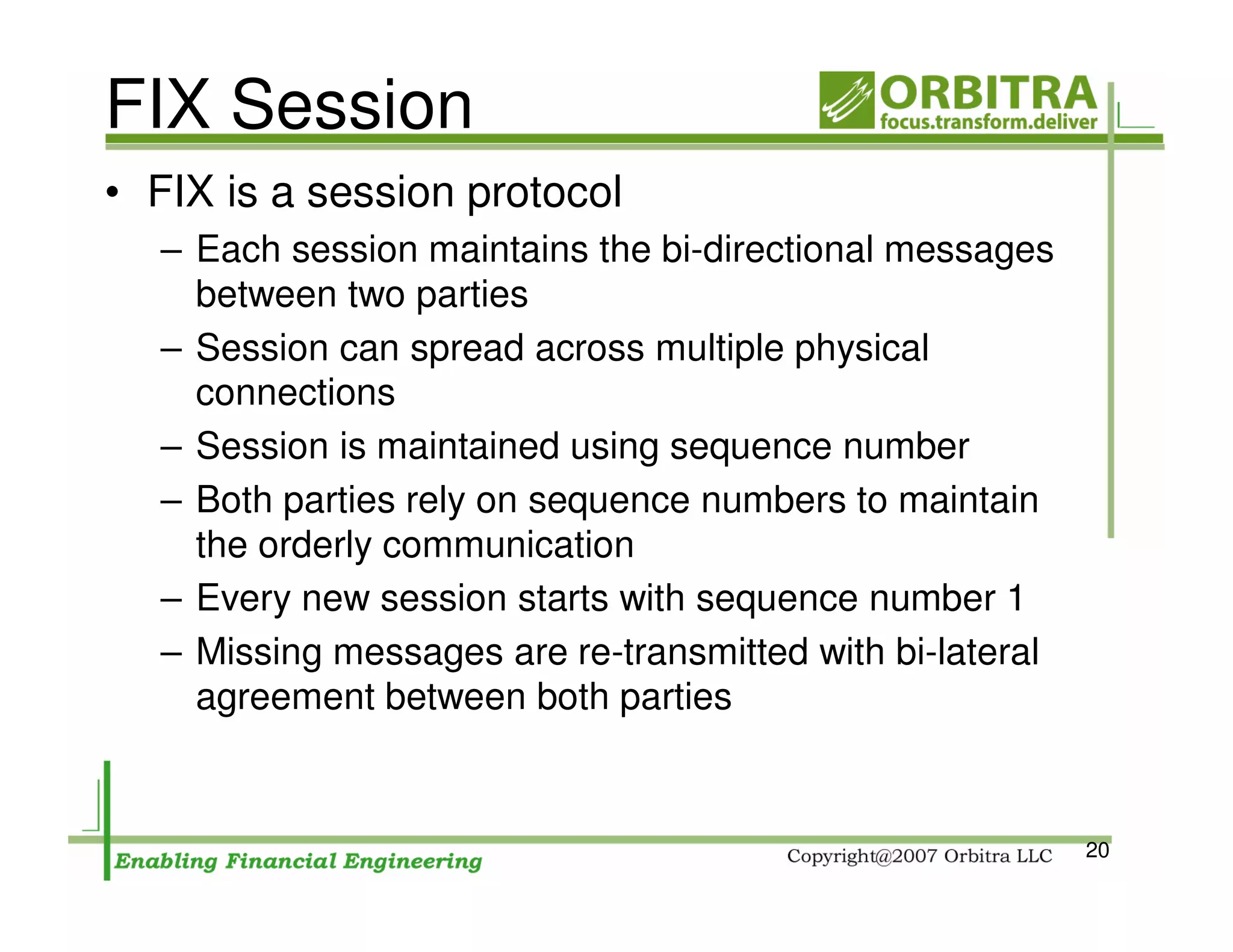 FIX Protocol Overview. | PDF