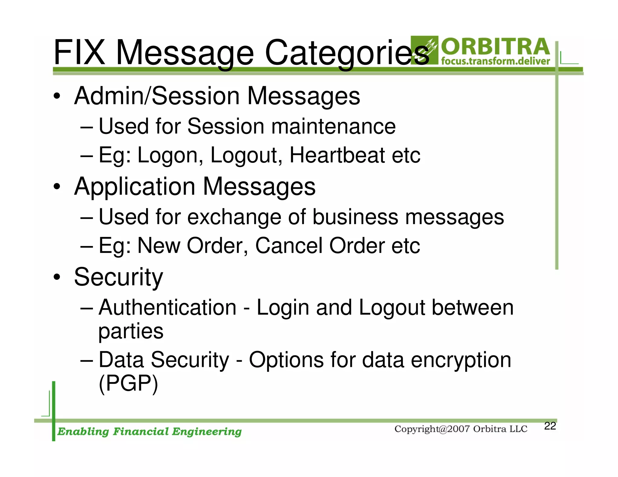 FIX Protocol Overview. | PDF