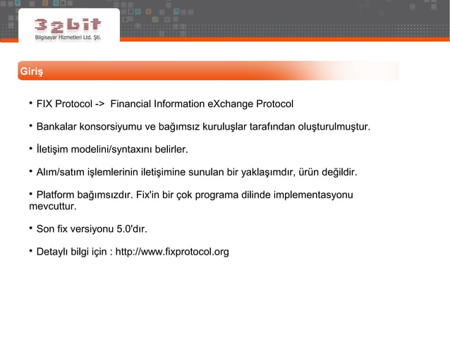 Financial Information eXchange - 32BIT | PPT