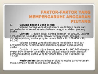 Fix anggaran piutang | PPTX
