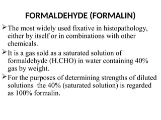 FIXATION AND FIXATIVES. Types and functions.ppt