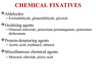 FIXATION AND FIXATIVES IN HISTOPATHOLOGY | PPT