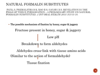 Fixation & fixatives in histopathology, dr naveen reddy | PPTX
