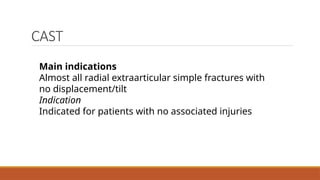 Fixation Methods and Implants for Distal Radius Fractures & Post-Op ...