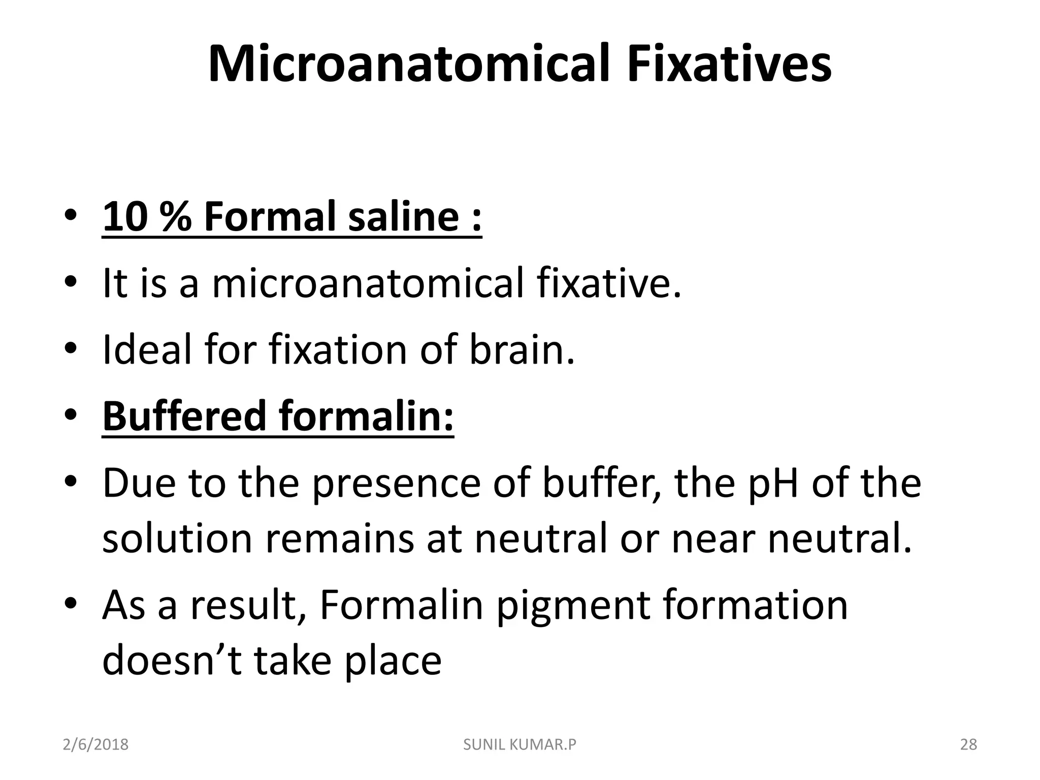 Fixation of tissues | PPTX