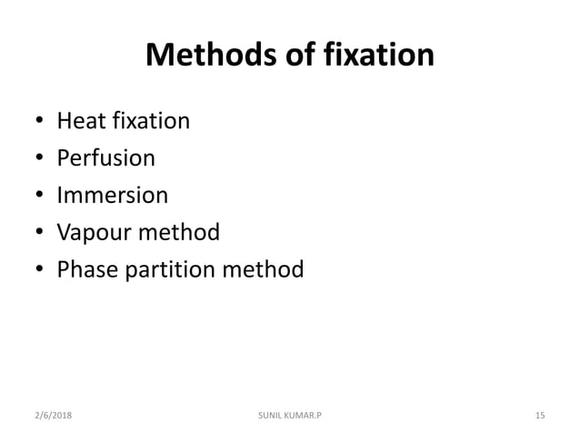 Fixation of tissues | PPTX | Chemistry | Science