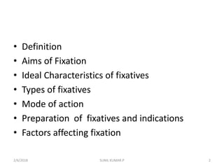 Fixation of tissues | PPTX
