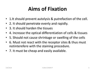 Fixation of tissues | PPTX