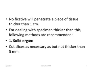Fixation of tissues | PPTX