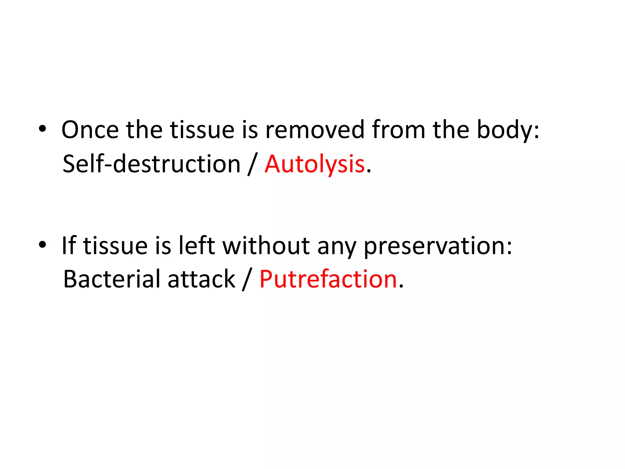 Histological Techniques: Section 2:Fixation of tissues | PPTX