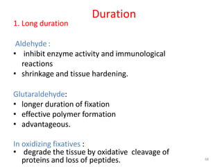 Histological Techniques: Section 2:Fixation of tissues | PPTX