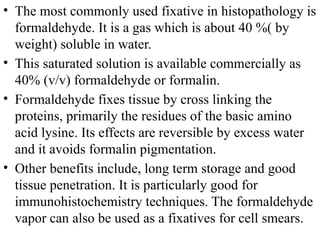 FIXATION Histopathology and Cytopathology | PPTX