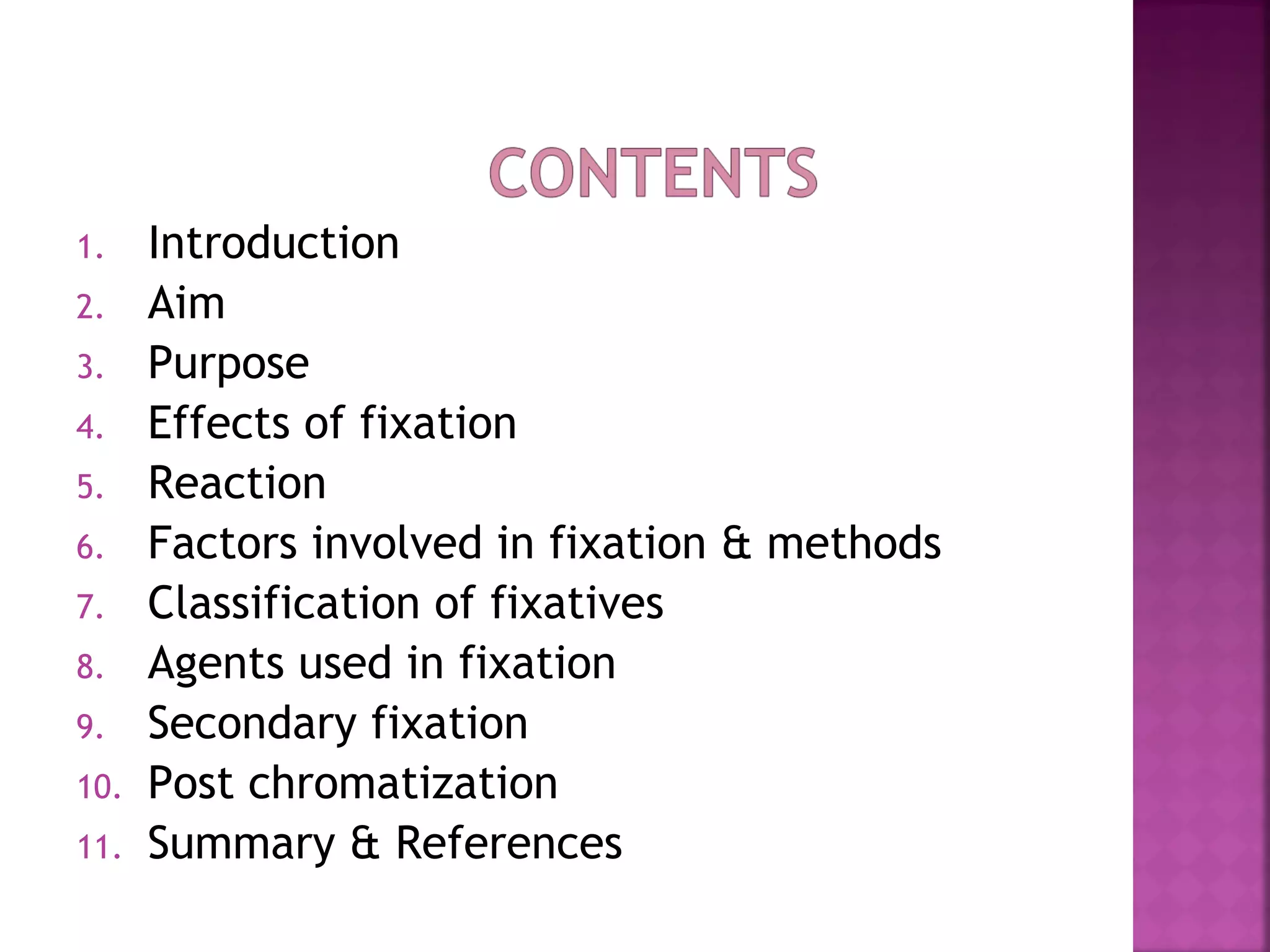 Fixatives | PPT