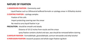 FIXATIVES in Pathology for Postgraduate and DMLT | PPTX