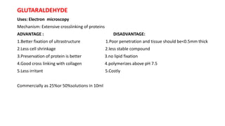 FIXATIVES in Pathology for Postgraduate and DMLT | PPTX