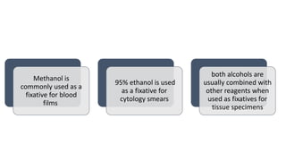 Fixatives used in tissue processing - Histopath techniques. | PPTX