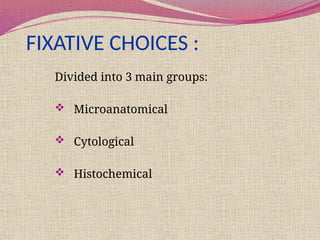 histopathology fixatives PathologyFIXATIVES.pptx