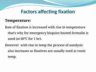 Define Fixative types and classification | PPT
