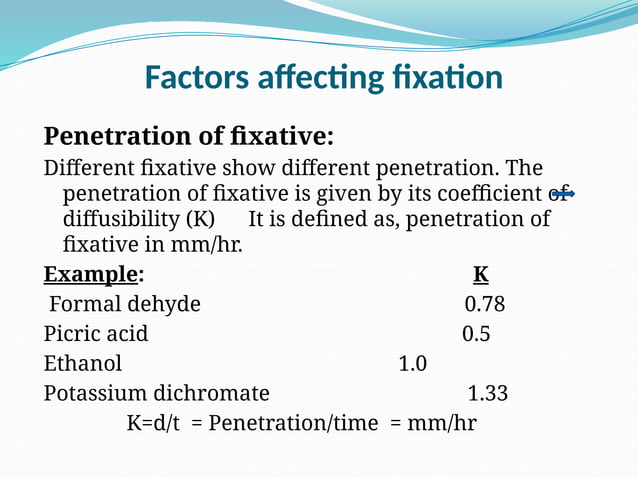 Define Fixative types and classification | PPT